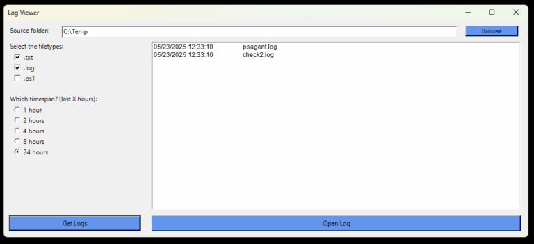 Creating Gui Applications Practical Example Log Viewer Tulips Windmills And Powershell 